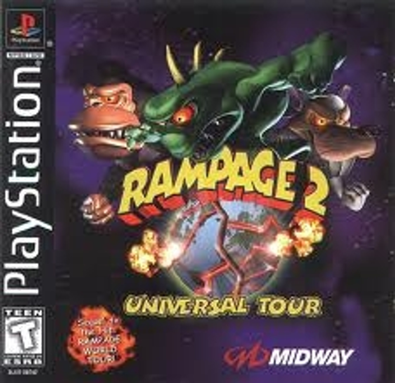 Rampage 2 Universal Tour Playstation 1 PS1 Game For Sale DKOldies